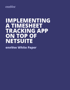 Implementing an in-house time sheet application on top of NetSuite